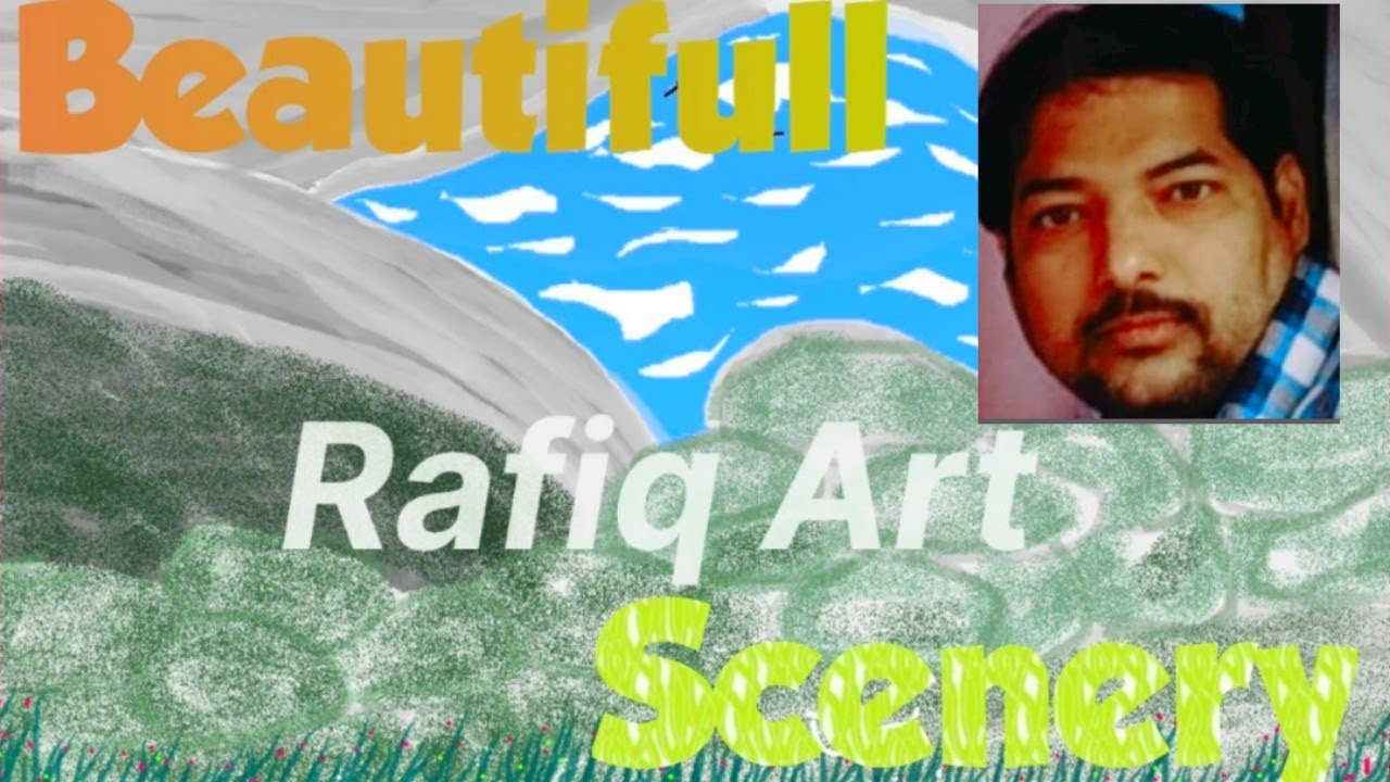 Beautifull Scenery Drawing In Ms Paint | Drawing On Computer | How to ...