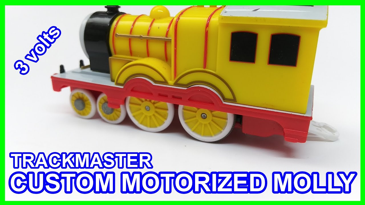Trackmaster Molly custom motorized engine 3 volts - YouTube