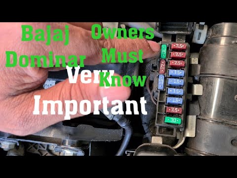 BAJAJ DOMINAR FUSES &ITS USES.HOW IMPT ARE FUSES IN BIKES.HOW WE KNOW ...