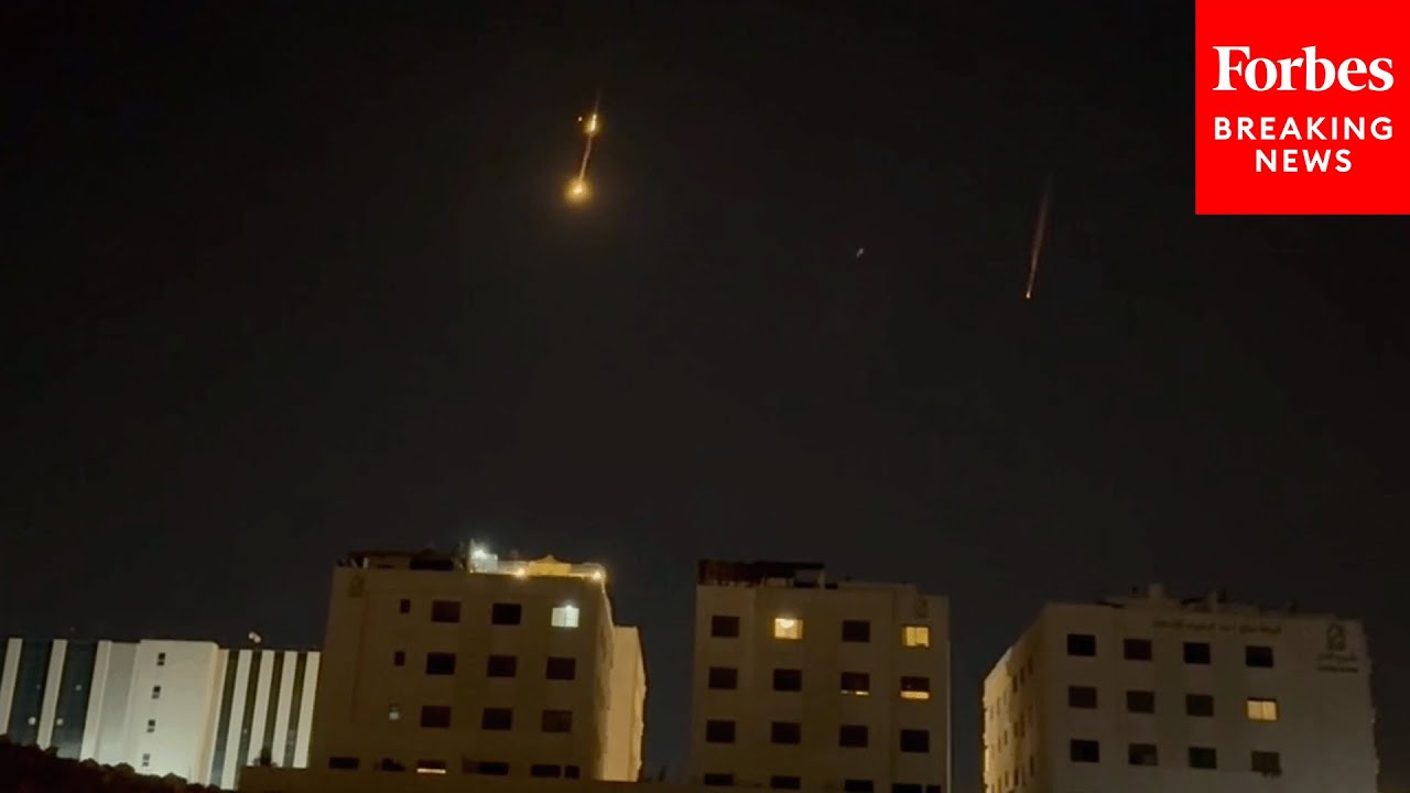 WATCH: Missiles Fly Over Jordan As Iran Launches Retaliatory Strikes On ...
