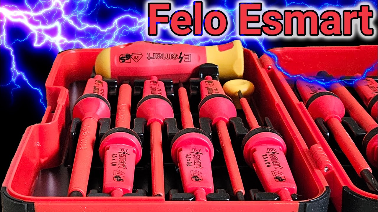 Felo Esmart review 1000 volt VDE driver set German tool - YouTube