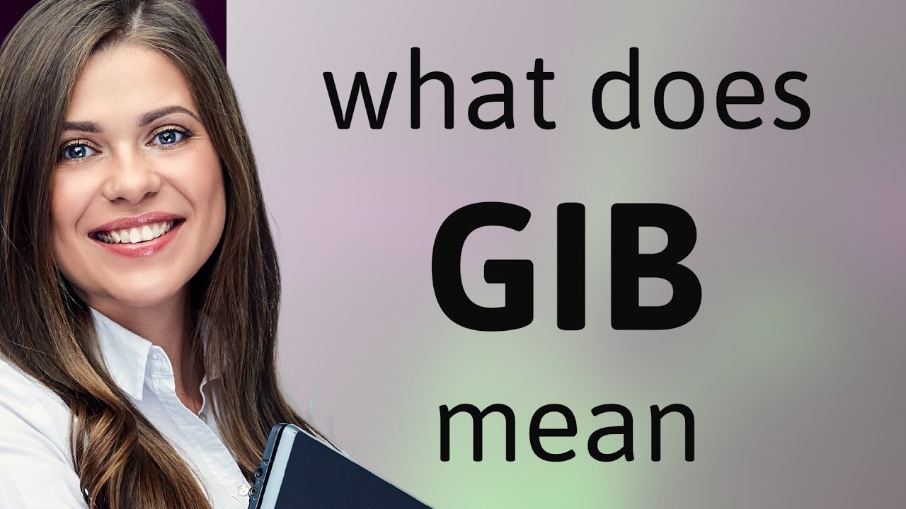 Gib | meaning of GIB - YouTube
