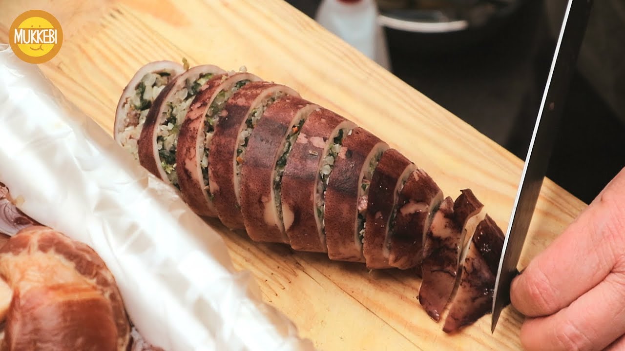 서울 광장시장 │ 오징어 순대 │ Ojingeo Sundae │ 한국 길거리 음식 │ Korean Street Food ...