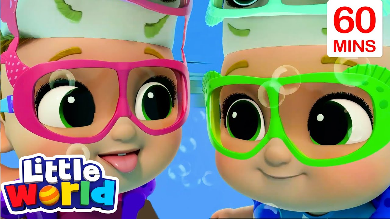 Swimming Song + More - Little World | Kids Cartoons & Nursery Rhymes ...