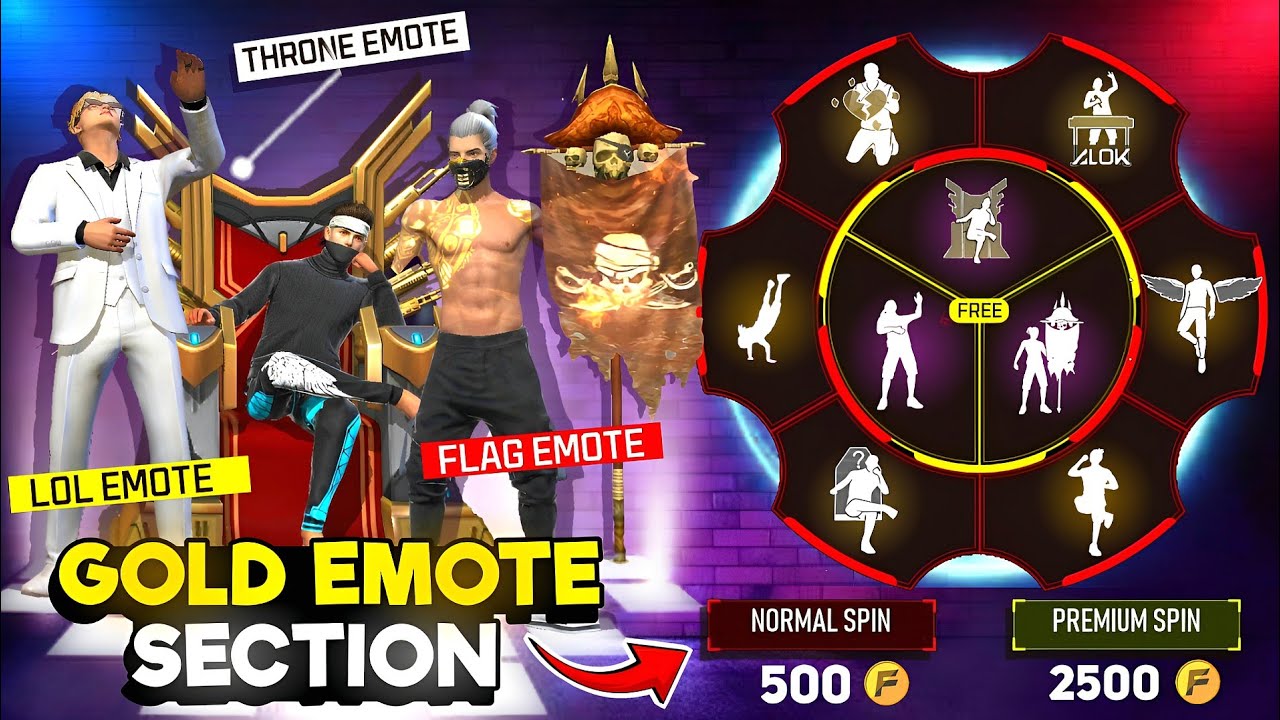 gold emote royale section - YouTube