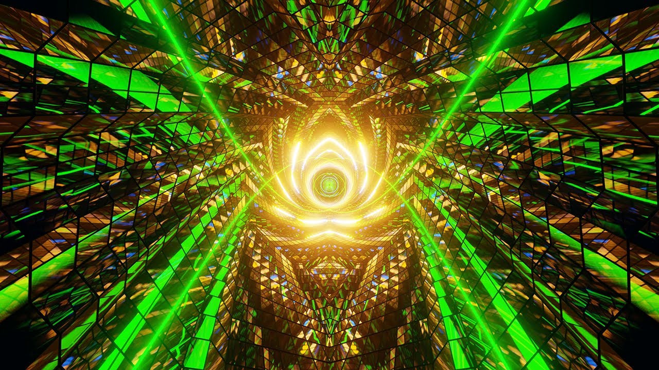 Trippy Neon Spiral Tunnel with Colorful Reflections - 4K Abstract Motion Background - YouTube