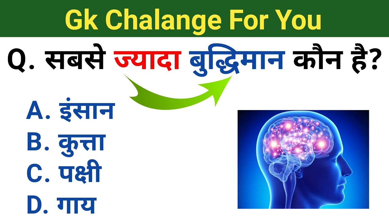Hindi GK || General Knowledge || Gk Questions And Answers || Gk Quiz In ...