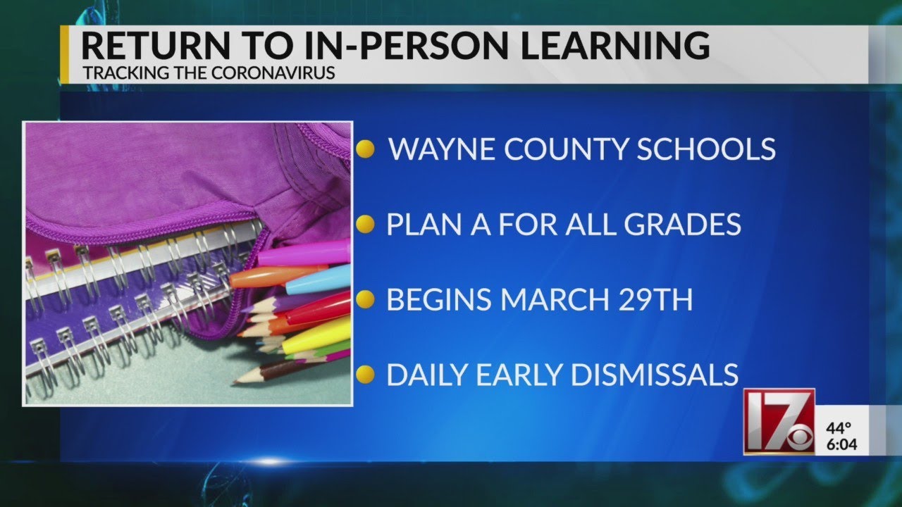 Wayne County Schools return to Plan A - YouTube
