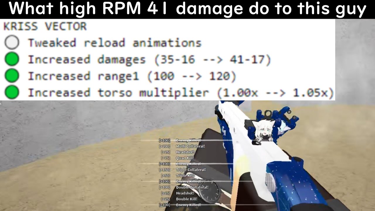 Kriss Vector with 41 damage in PDW update Phantom Forces - YouTube