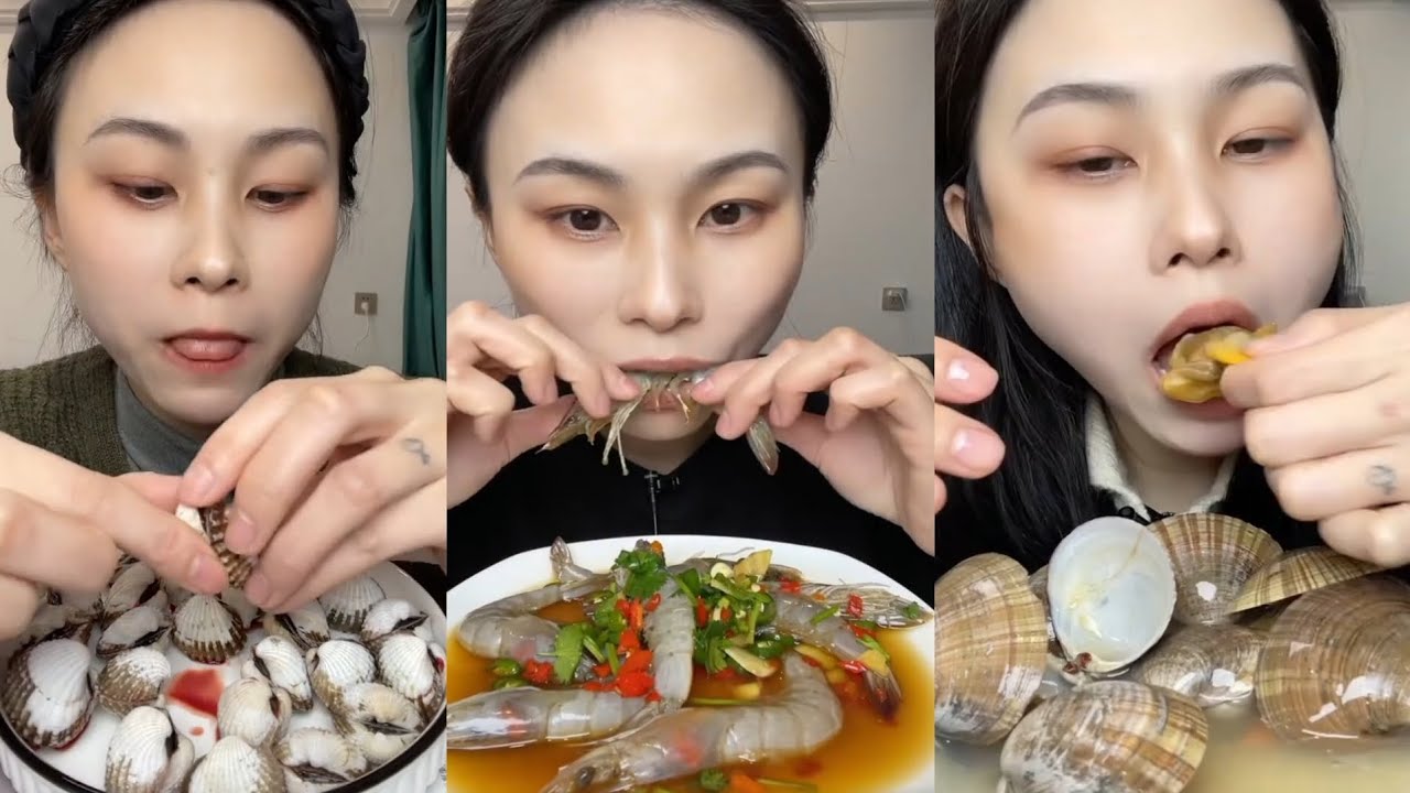 Eating 9 Mukbang food challenge||Eat shrimp 🍤||Sea food challenge||# ...