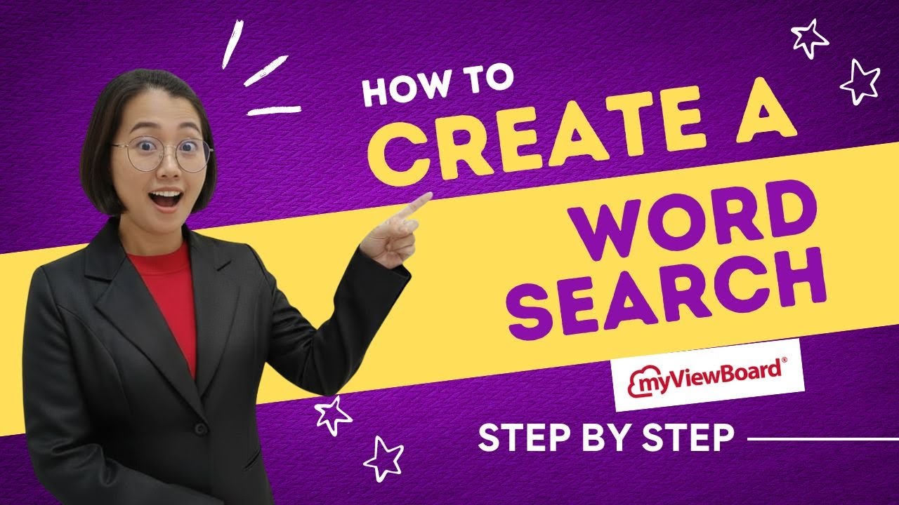 How to create a Word Search in myViewBoard? - YouTube