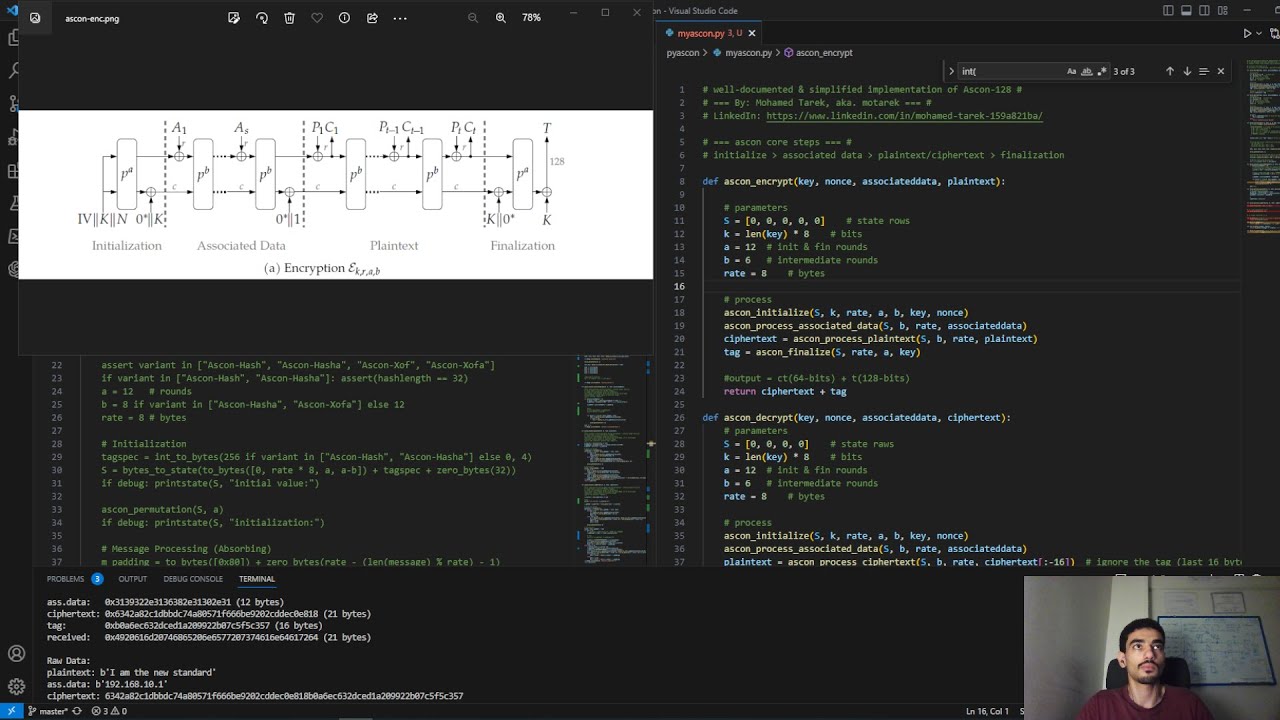 Study With Me | Understanding ASCON Cipher Implementation | Part 2 ...