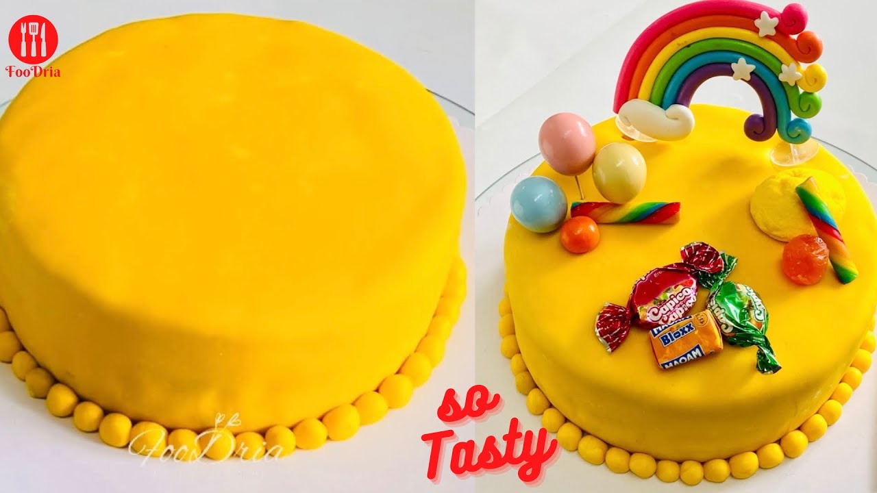 So Yummy CANDY Fondant Cake Decorating idea | Colourful Cake by FooDria ...