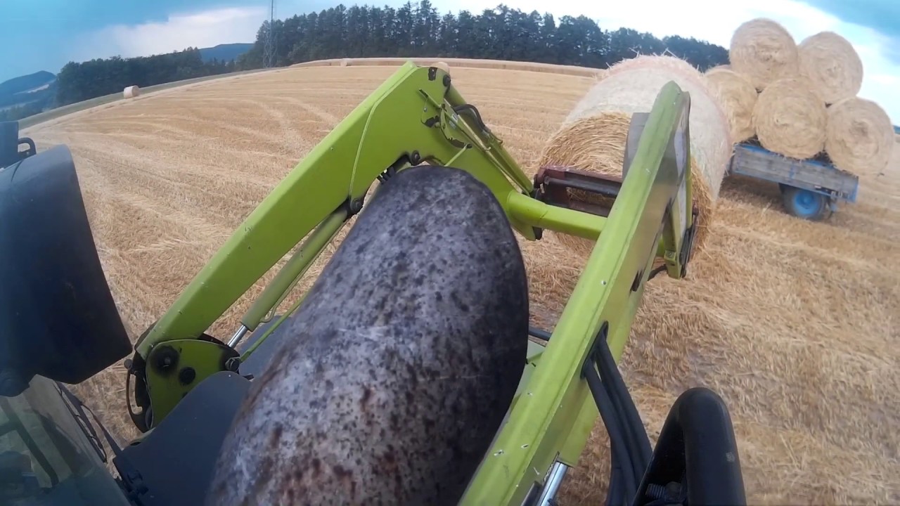 CLAAS CELTIS 456 *SOUND* carting straw - YouTube