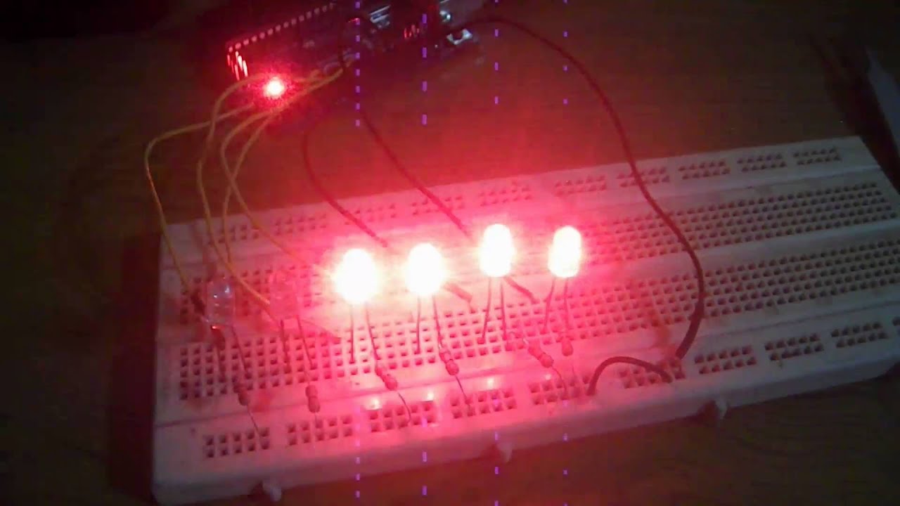 Arduino Knight Rider Fade Project - With Tutorial - YouTube