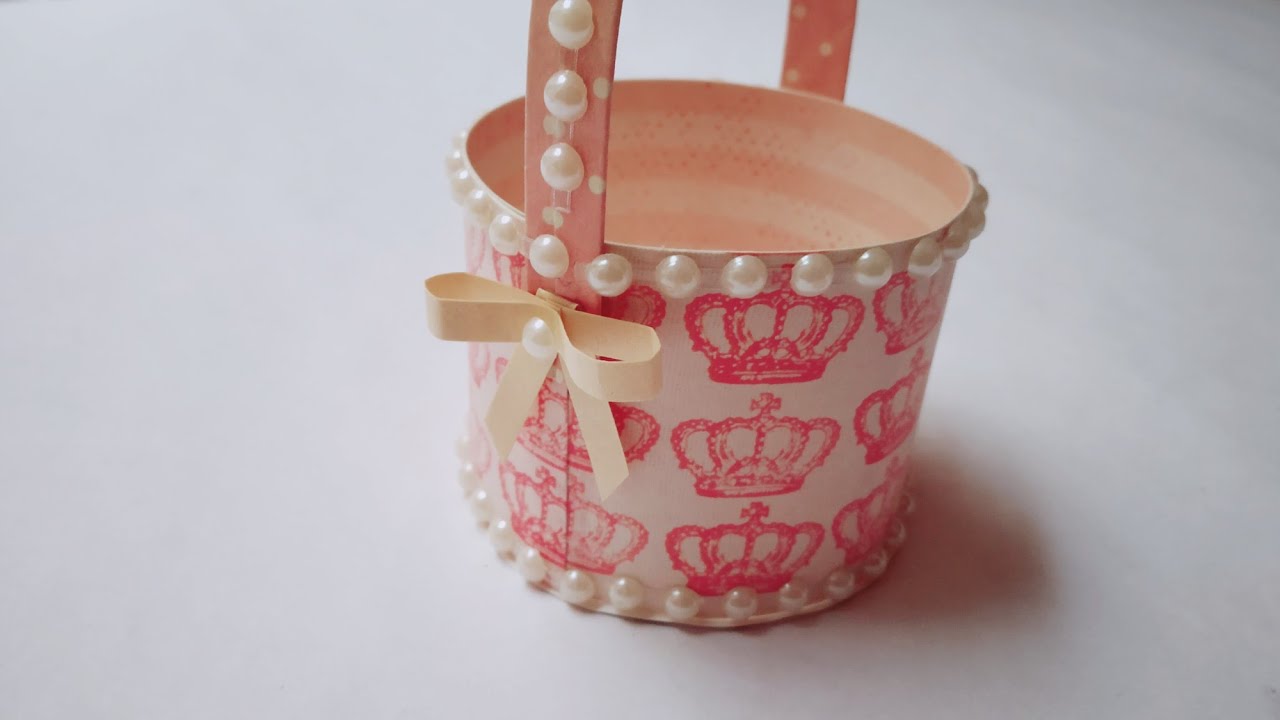 DIY Cute Tiny Basket | Craft Nifty Creations - YouTube