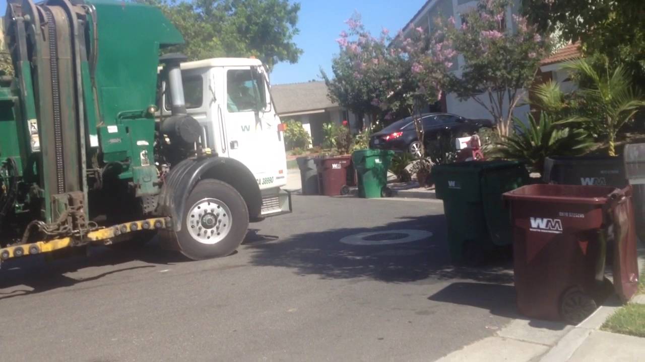 Waste Management Garbage Trucks - Santa Ana,CA - YouTube