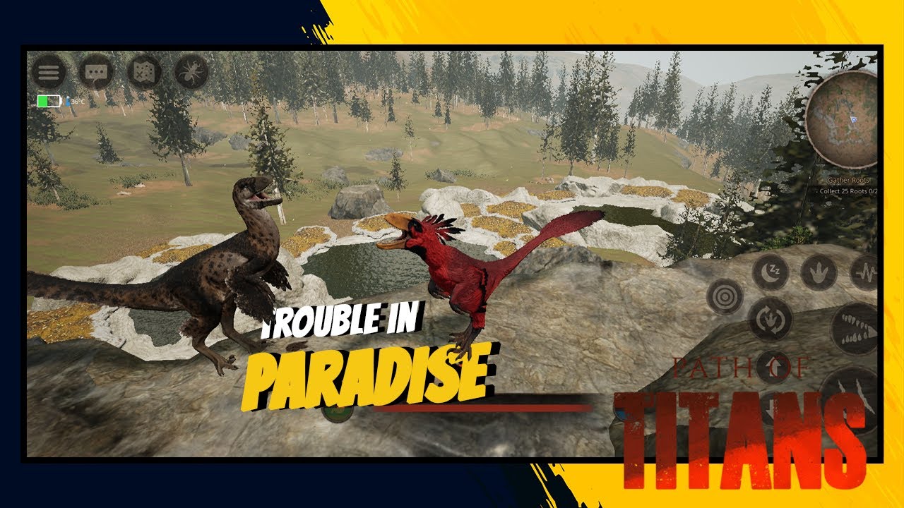 DINOS IN PARADISE - Path of Titans - YouTube