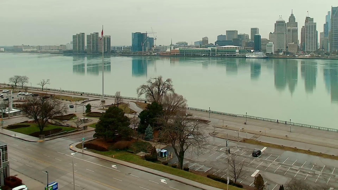 Live Cam: Windsor, Ontario, Canada | Detroit Skyline, Michigan, USA ...