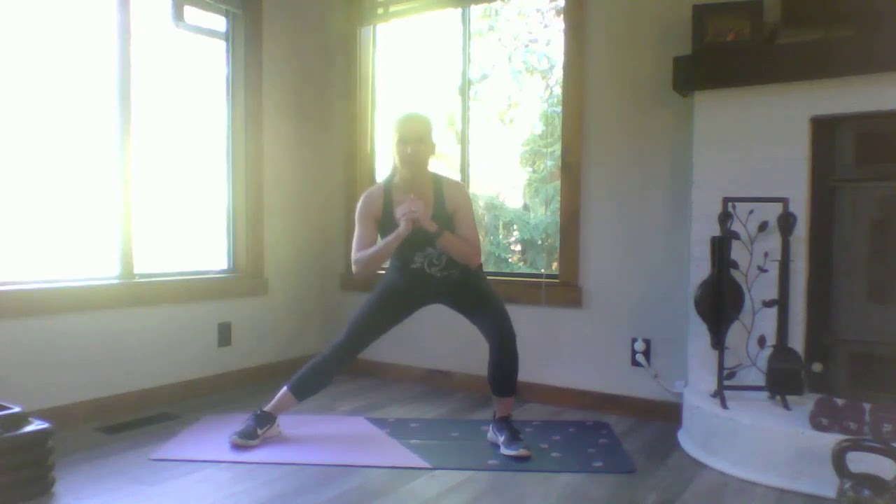 Wide Stance Alternating Side Lunges - YouTube