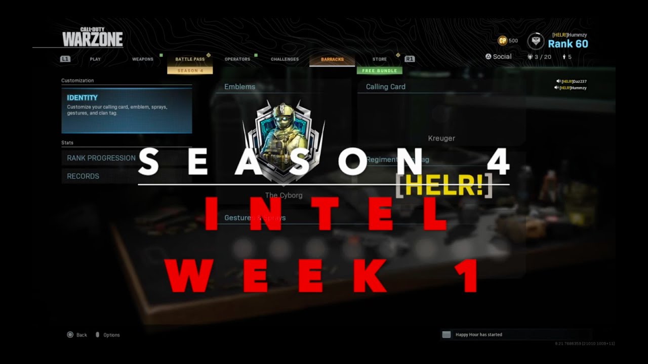 Season 4, COD Warzone, All Intel Locations - Week 1 - YouTube