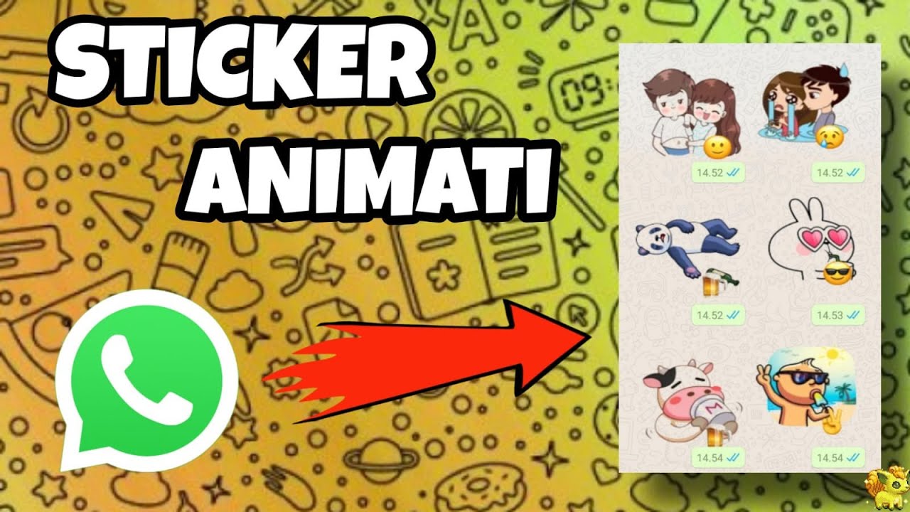 Come creare STICKER ANIMATI su Whatsapp senza PC | Tutorial ITA - YouTube