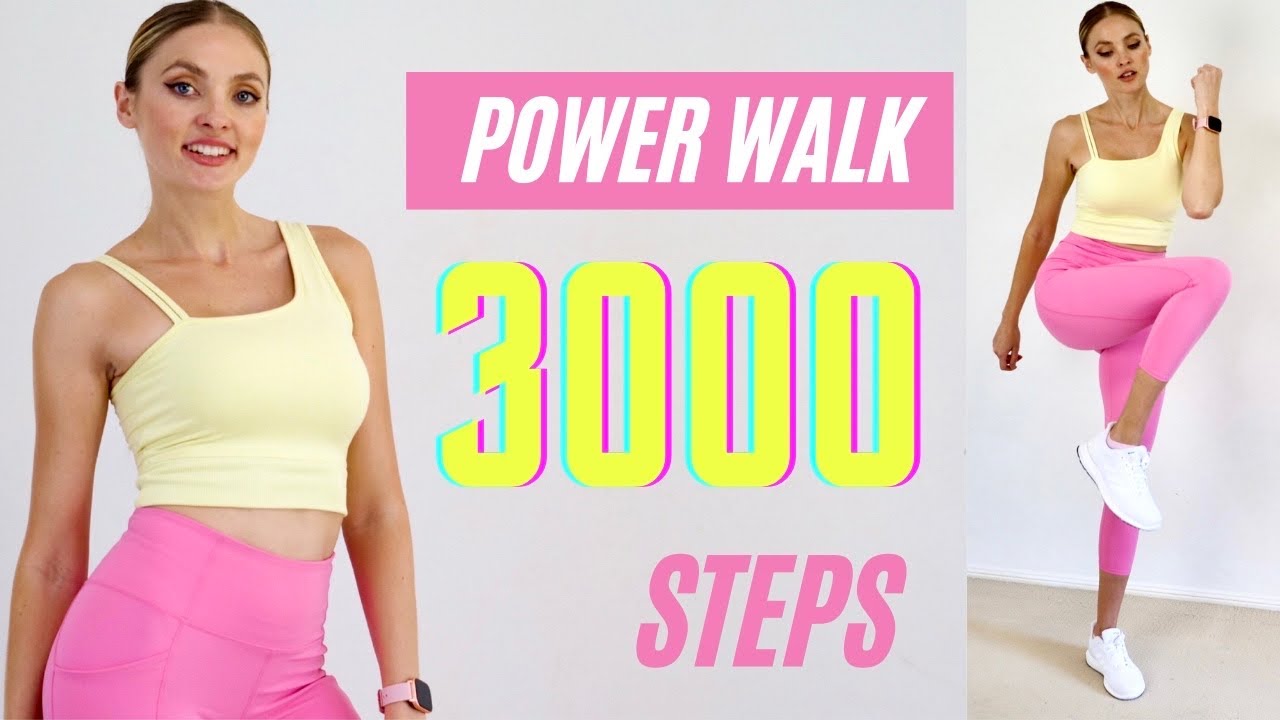 🔥3000 Steps POWER WALK 🔥/ Walking Workout At home - YouTube
