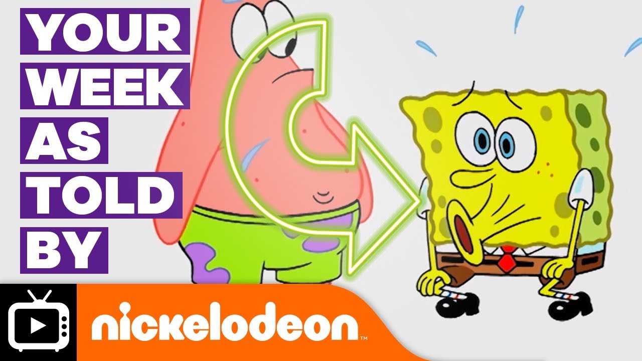 SpongeBob SquarePants | Your Week As Told By SpongeBob | Nickelodeon UK ...