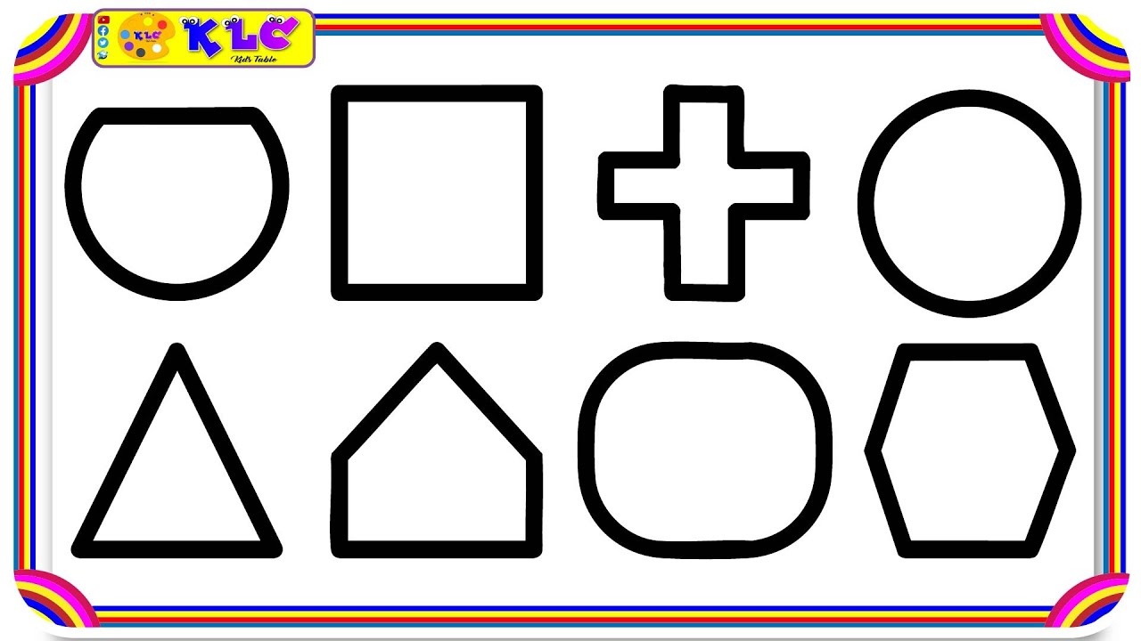 Dive into a Colorful World: Learn Shapes with Fun Drawing, Coloring ...