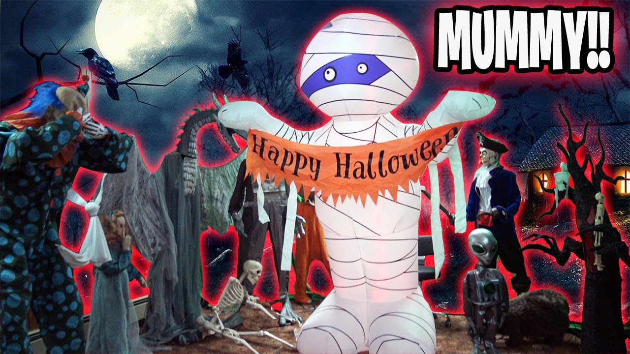 Unboxing Giant Mummy Halloween Inflatable! - YouTube