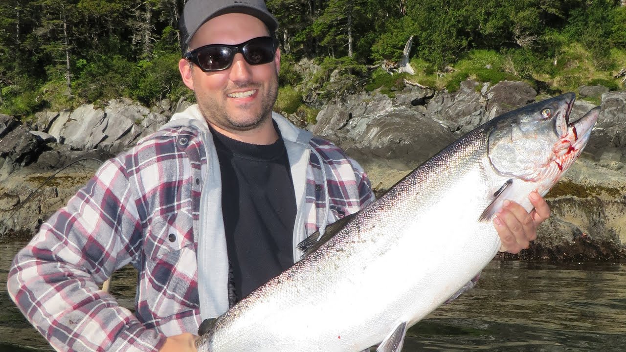 Salmon fishing north of Prince Rupert - YouTube