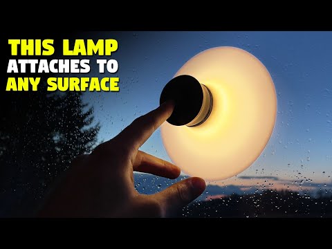 This Suction Cup Lamp Can Be Attached To Almost Any Surface!