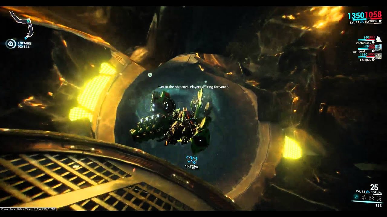 Warframe Bug Report: Uranus Submersible Exterminate doesn't spawn enemies under water - YouTube