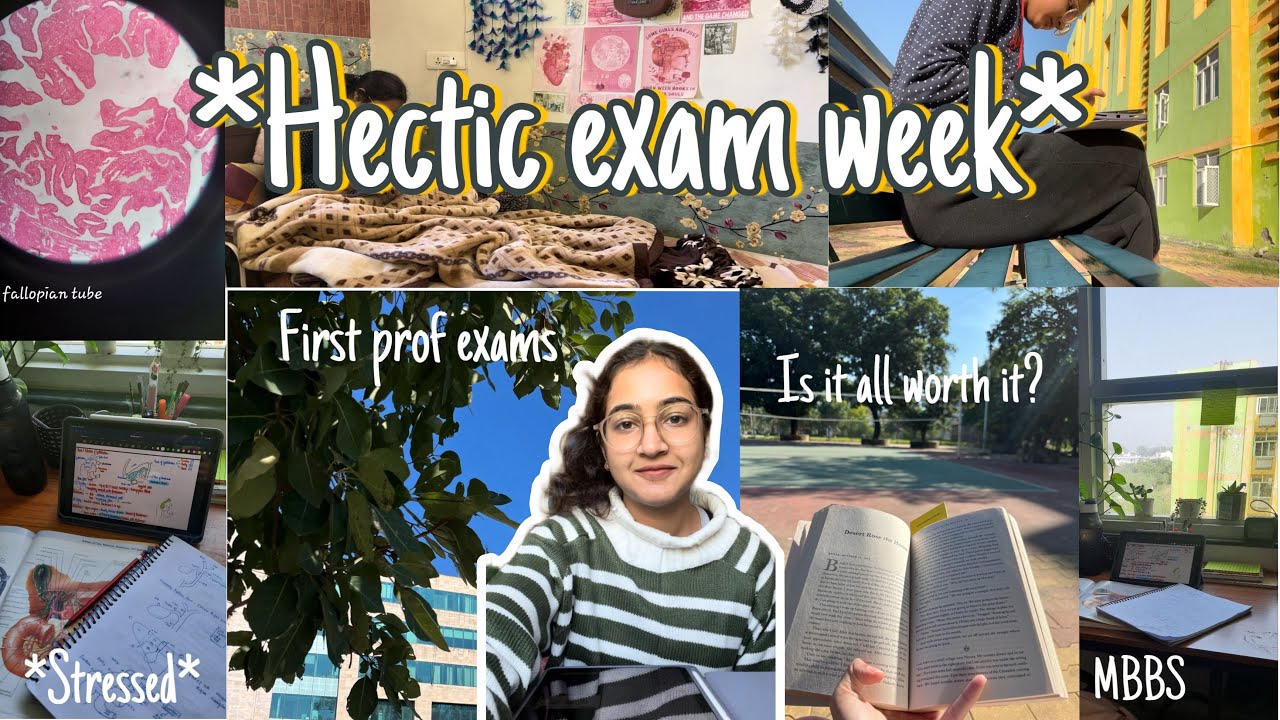 Exam week vlog!|| * final exams* first year * anxious* most hectic days ...