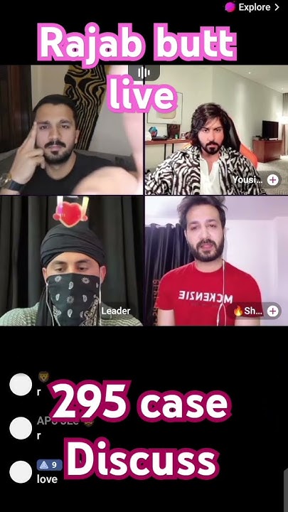 Rajab butt today tik tok live 295 case discuss [Pattlo,Shakeel,Yousaaf ...