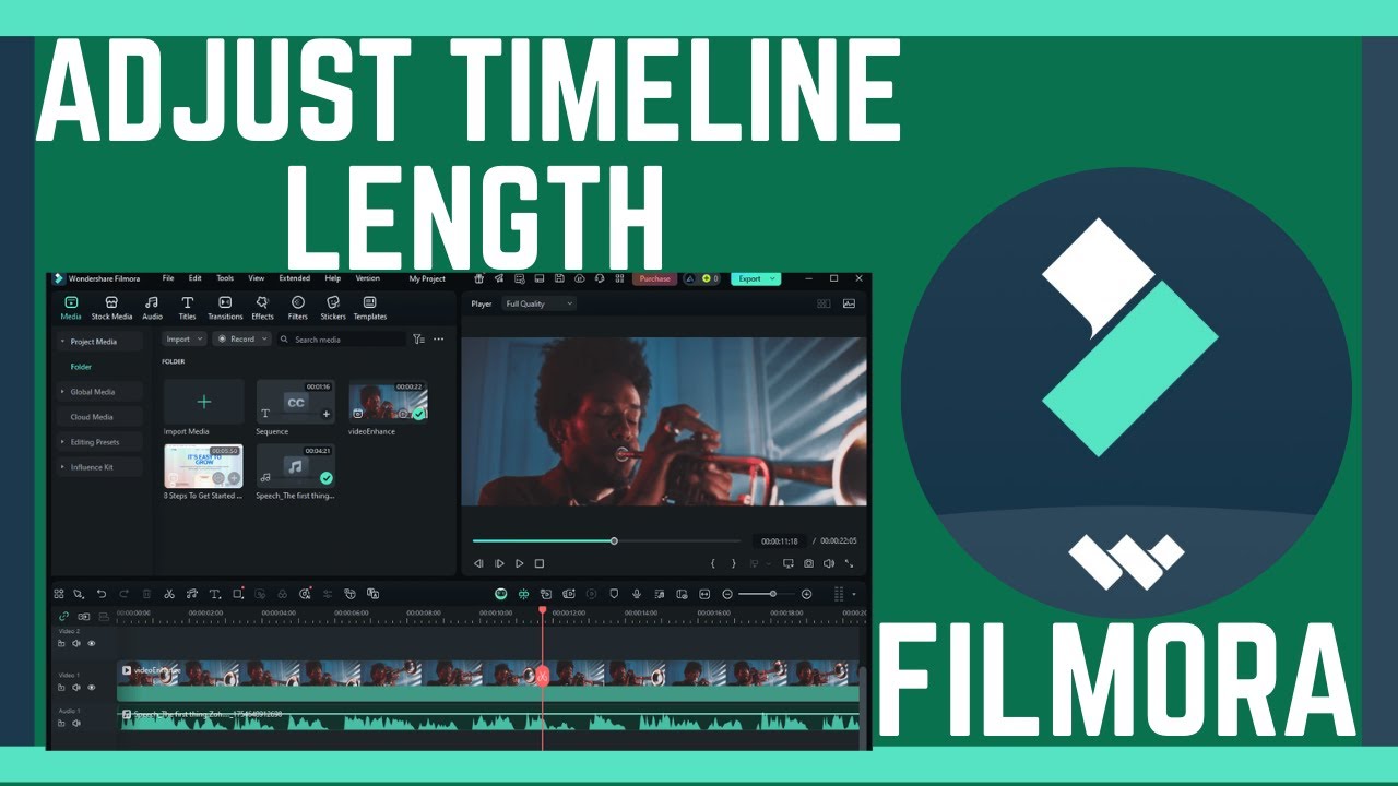 How To Expand Or Shrink Timeline In Filmora - YouTube
