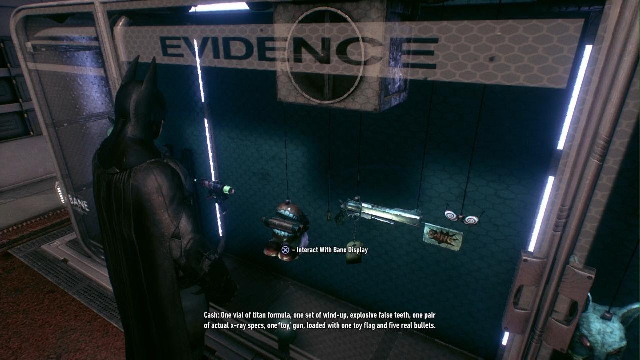 BATMAN: ARKHAM KNIGHT evidence room - YouTube