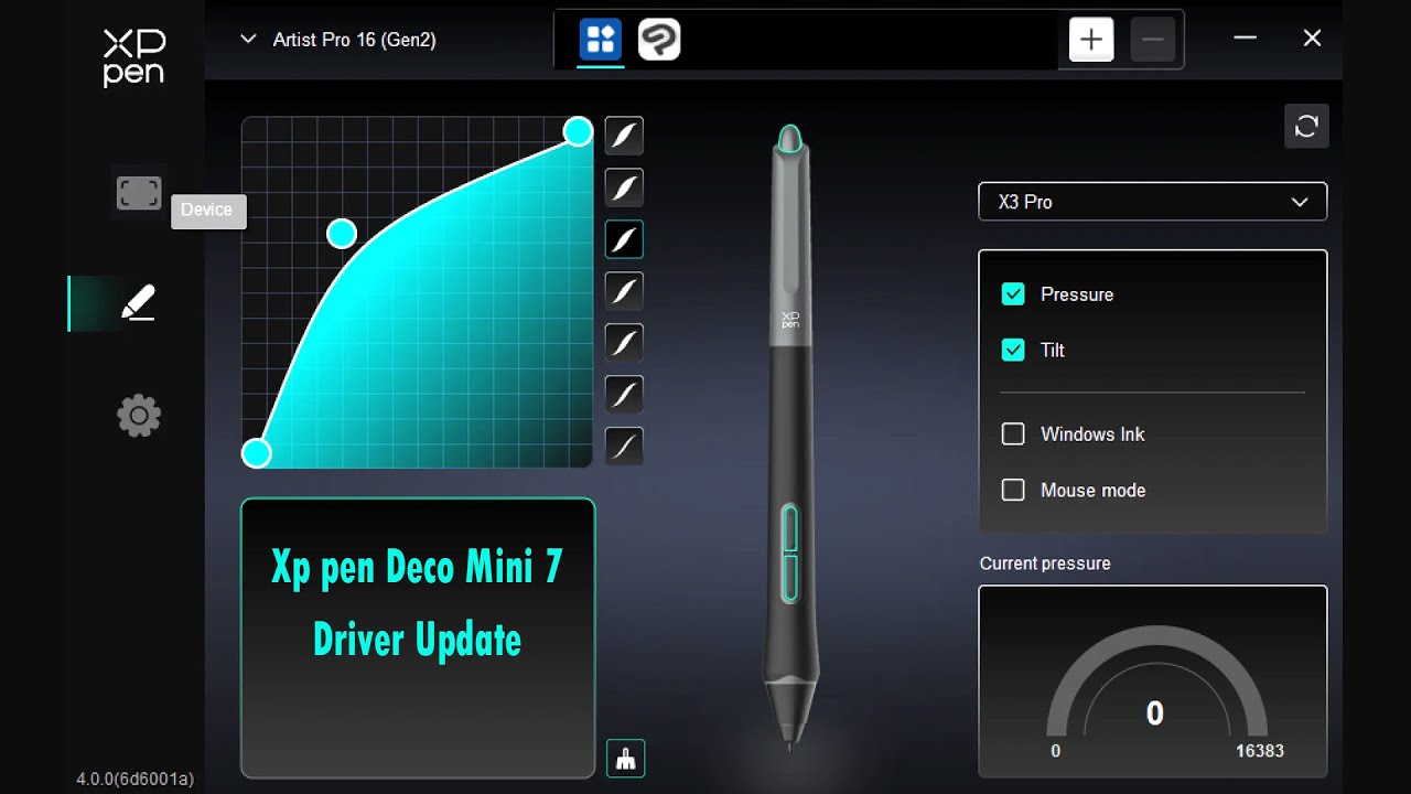 XP Pen Deco Mini 7 Driver Update - YouTube