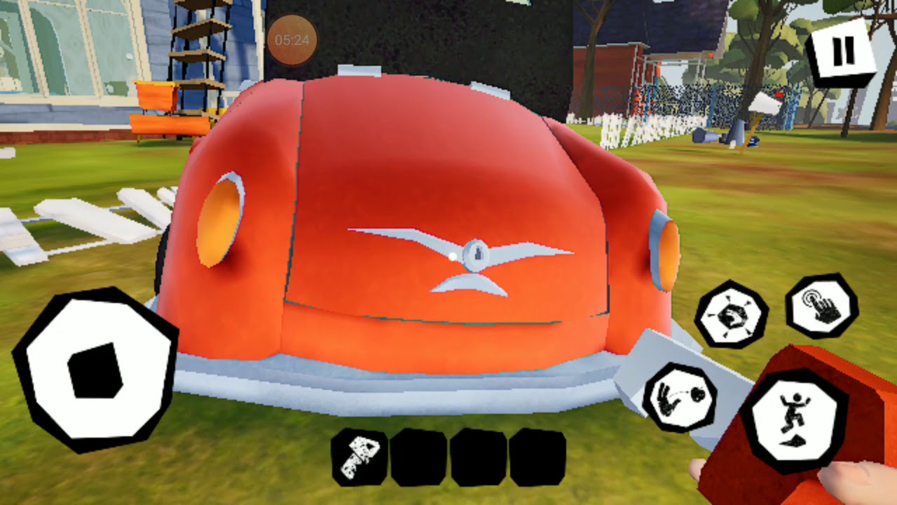 How to get the red key in hello neighbor act1 - YouTube