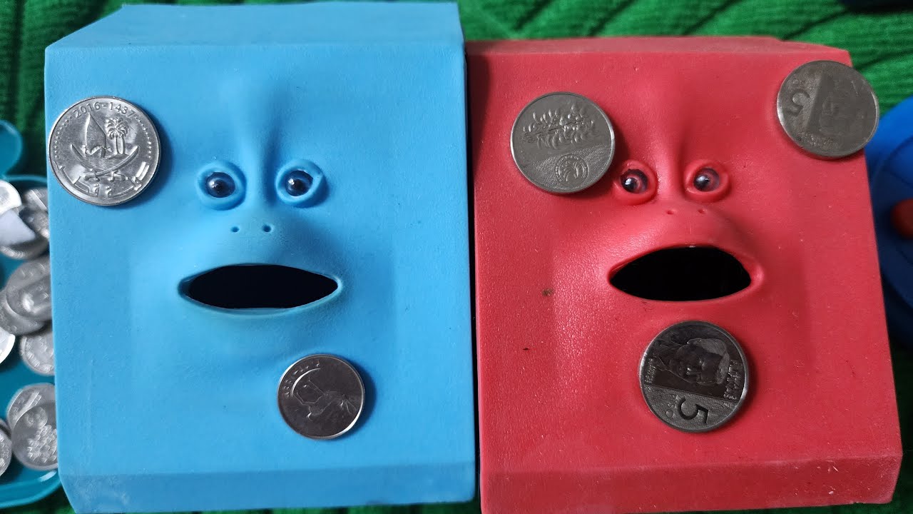🔥 SATISFYING ASMR CREEPY FACE BANK EATING COIN #Trending #asmr - YouTube