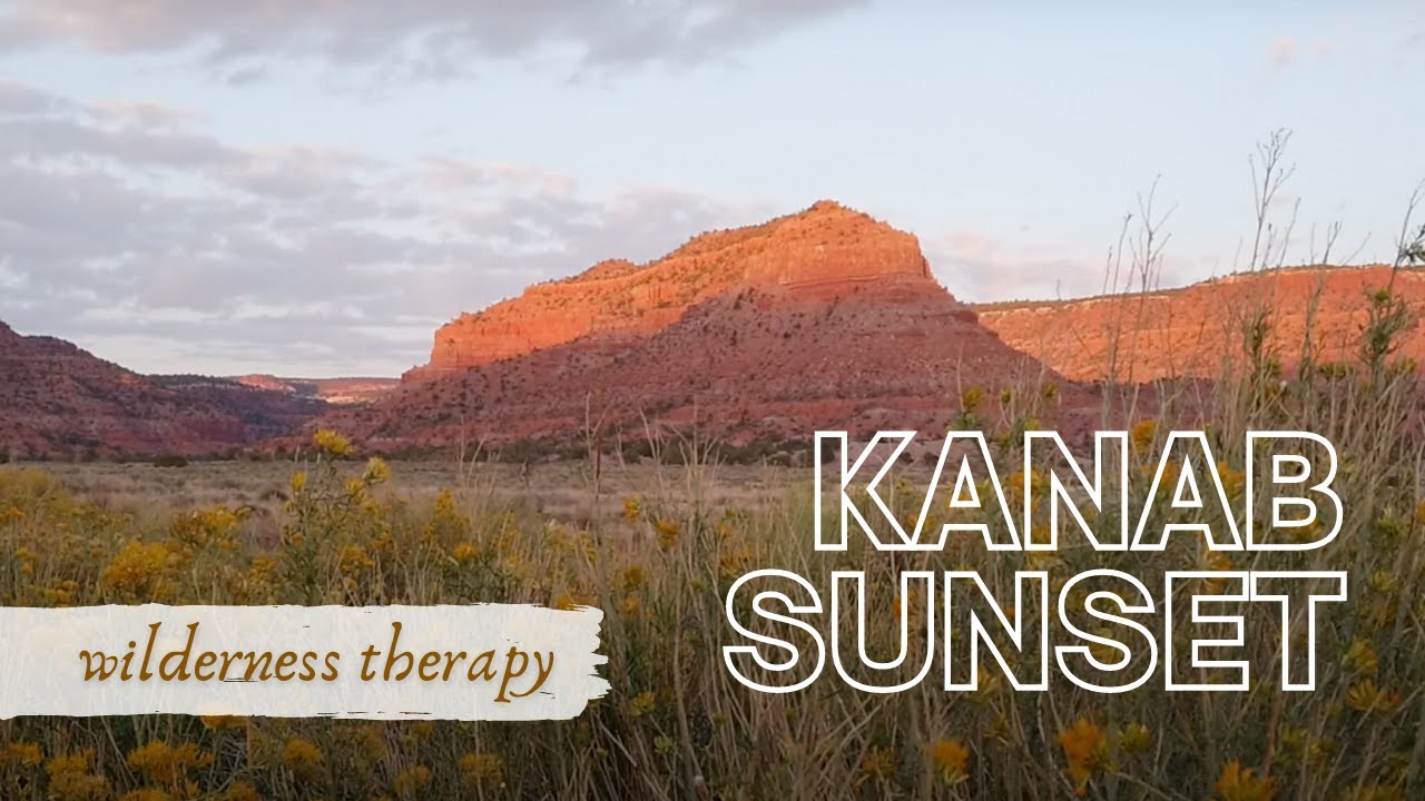 Sunset Against the Mountains of Kanab, Utah || Wilderness Therapy by ...