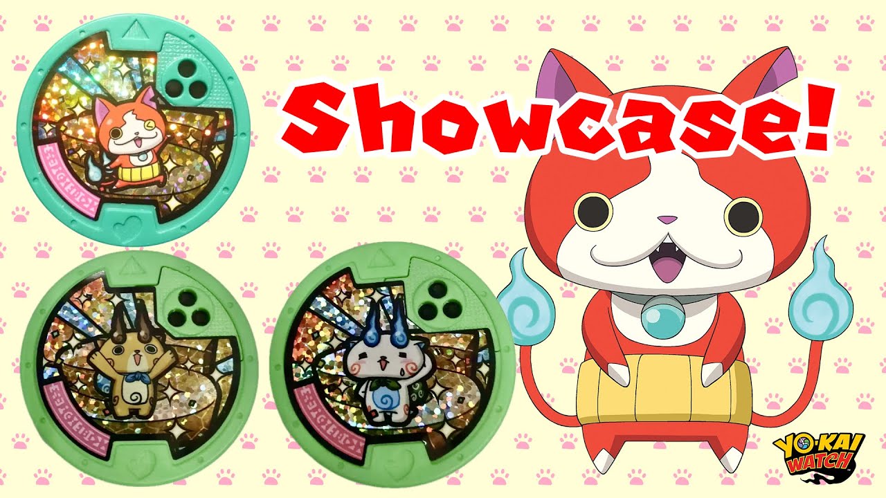 Yo-kai Watch Medal Showcase! - Jibanyan S, Komasan S, and Komajiro S ...