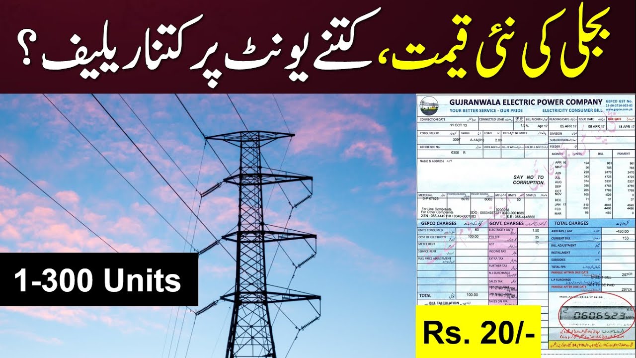 Electricity New Price Per Unit - How Much Relief on Electric Bills ...