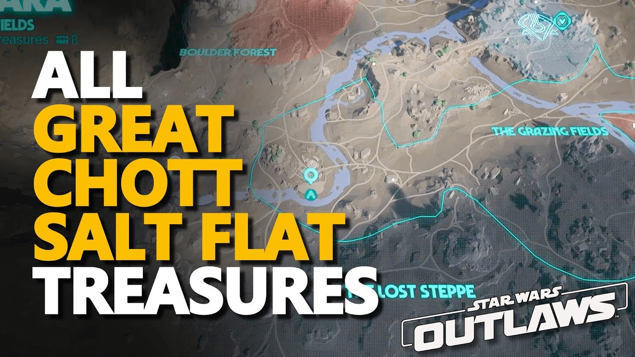 All Great Chott Salt Flat Treasures Star Wars Outlaws - YouTube