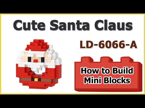 How to Build Blocks Santa Claus LD-6066-A - Merry Christmas Donut Instructions Specifications
