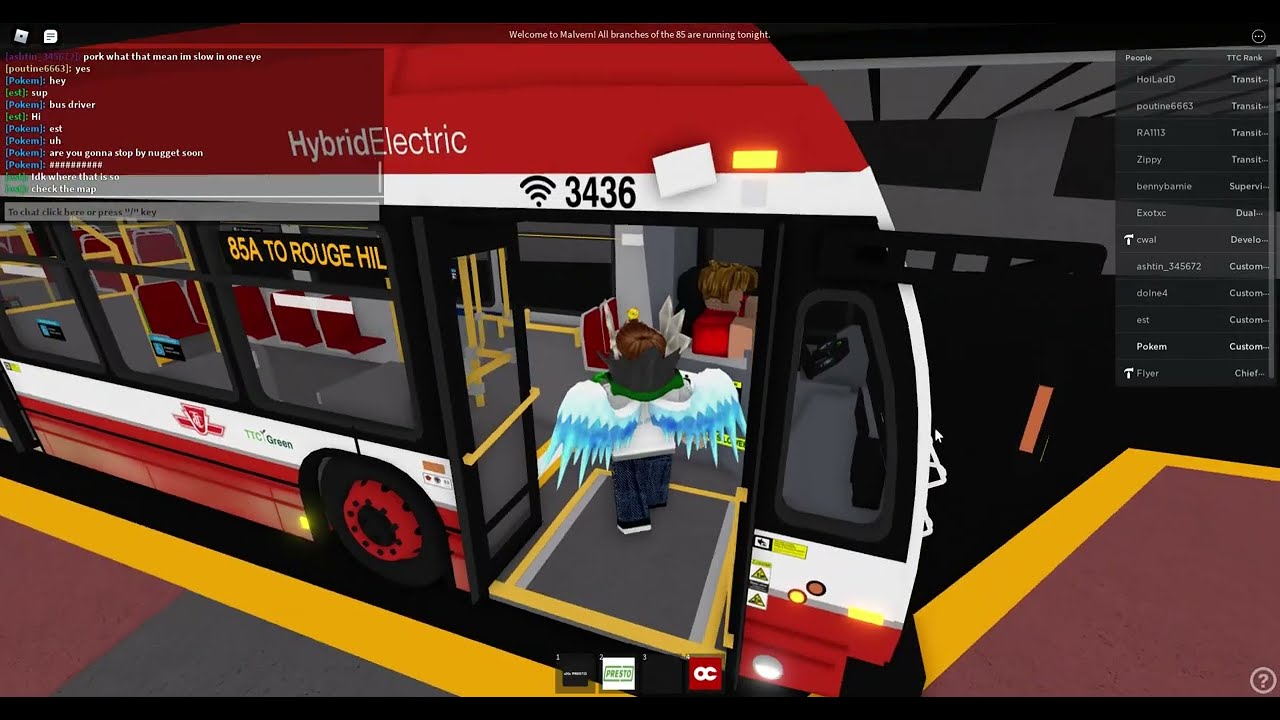 TTC Line 985 and 85 ride in roblox - YouTube