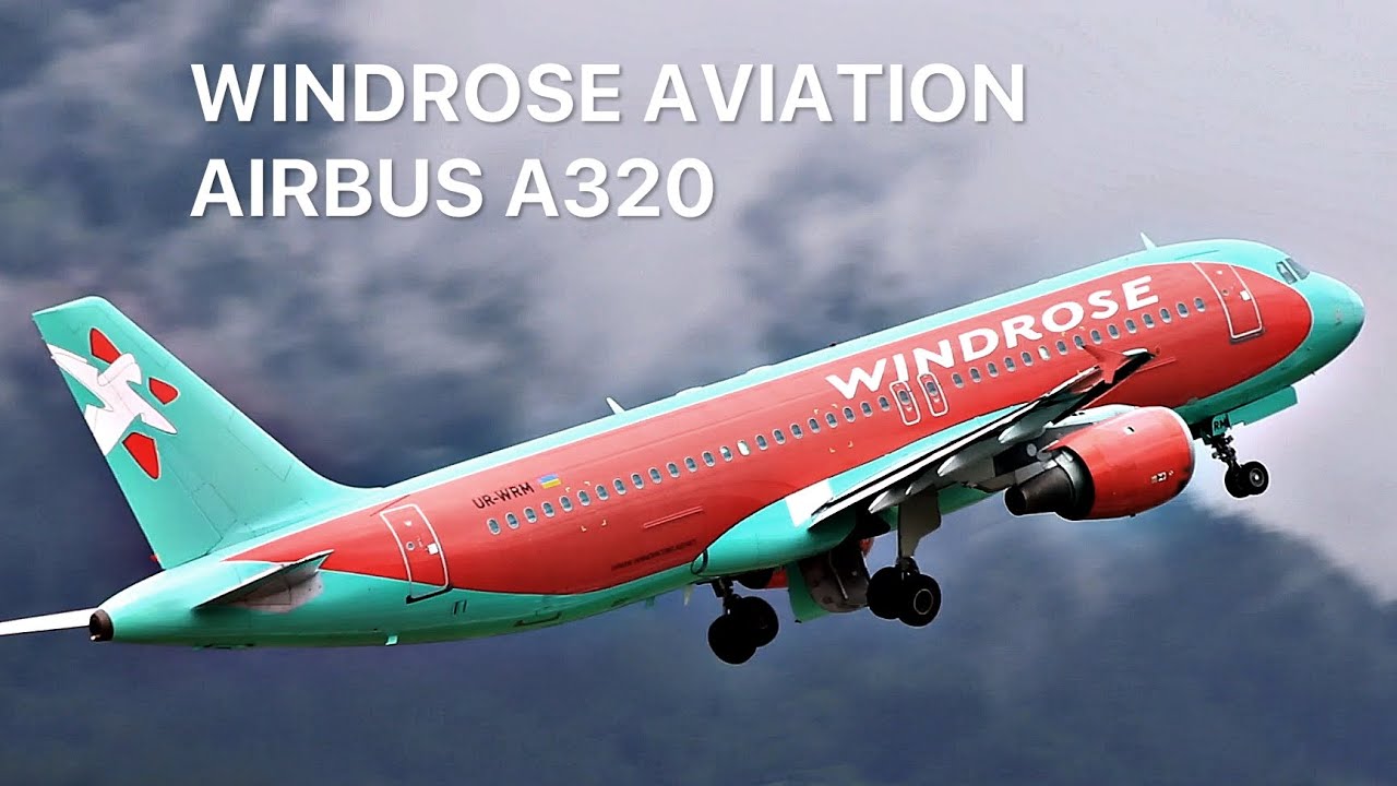 WINDROSE AVIATION A320 TAKEOFF AT INNSBRUCK - YouTube