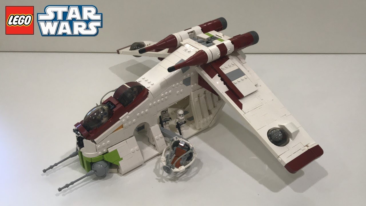 Lego Star Wars Custom Republic Gunship Review - YouTube