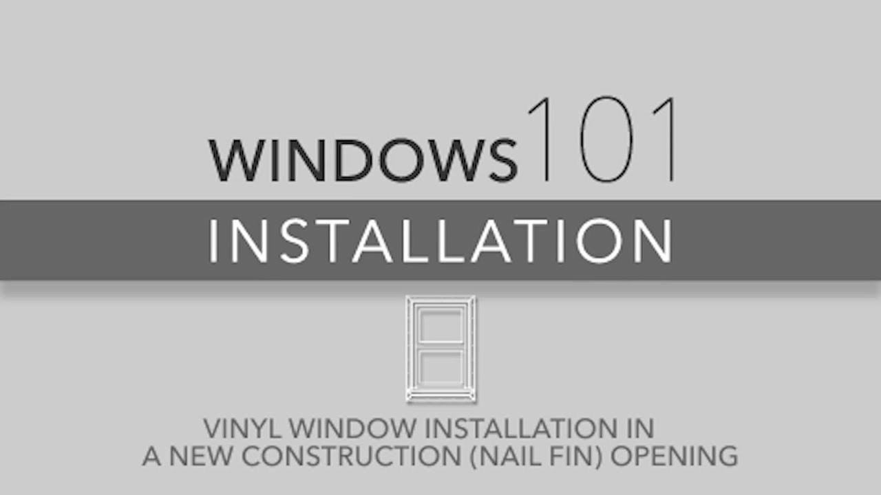ReliaBilt Windows 101 Vinyl Window Installation for New Construction ...