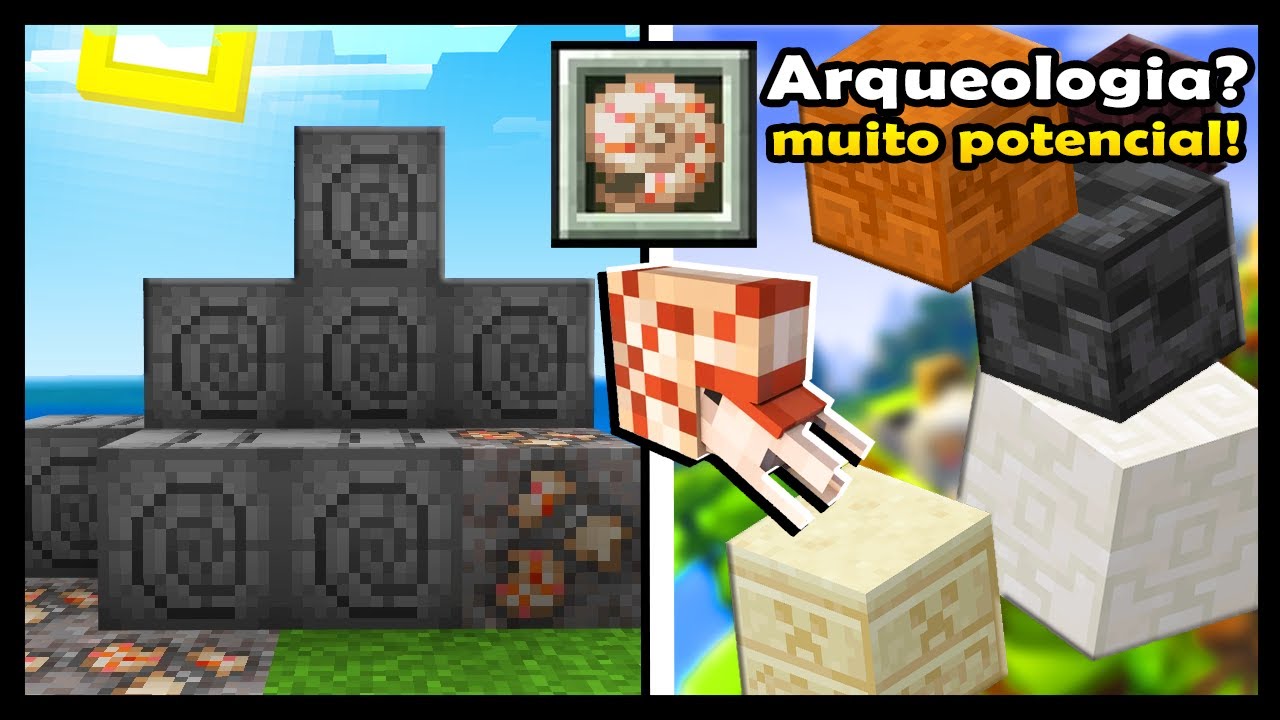 MINECRAFT 1.20 - O POTENCIAL DO SISTEMA DE ARQUEOLOGIA COM O PASSADO DO ...